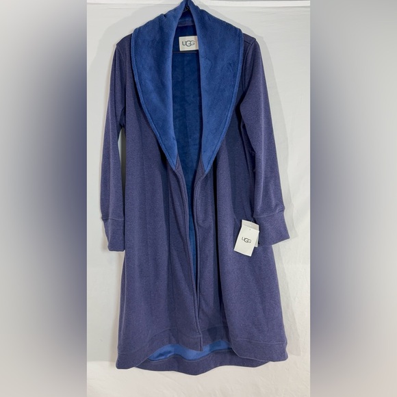 UGG | Intimates & Sleepwear | Nwt Ugg Blue Fleece Lined Robe Small ...